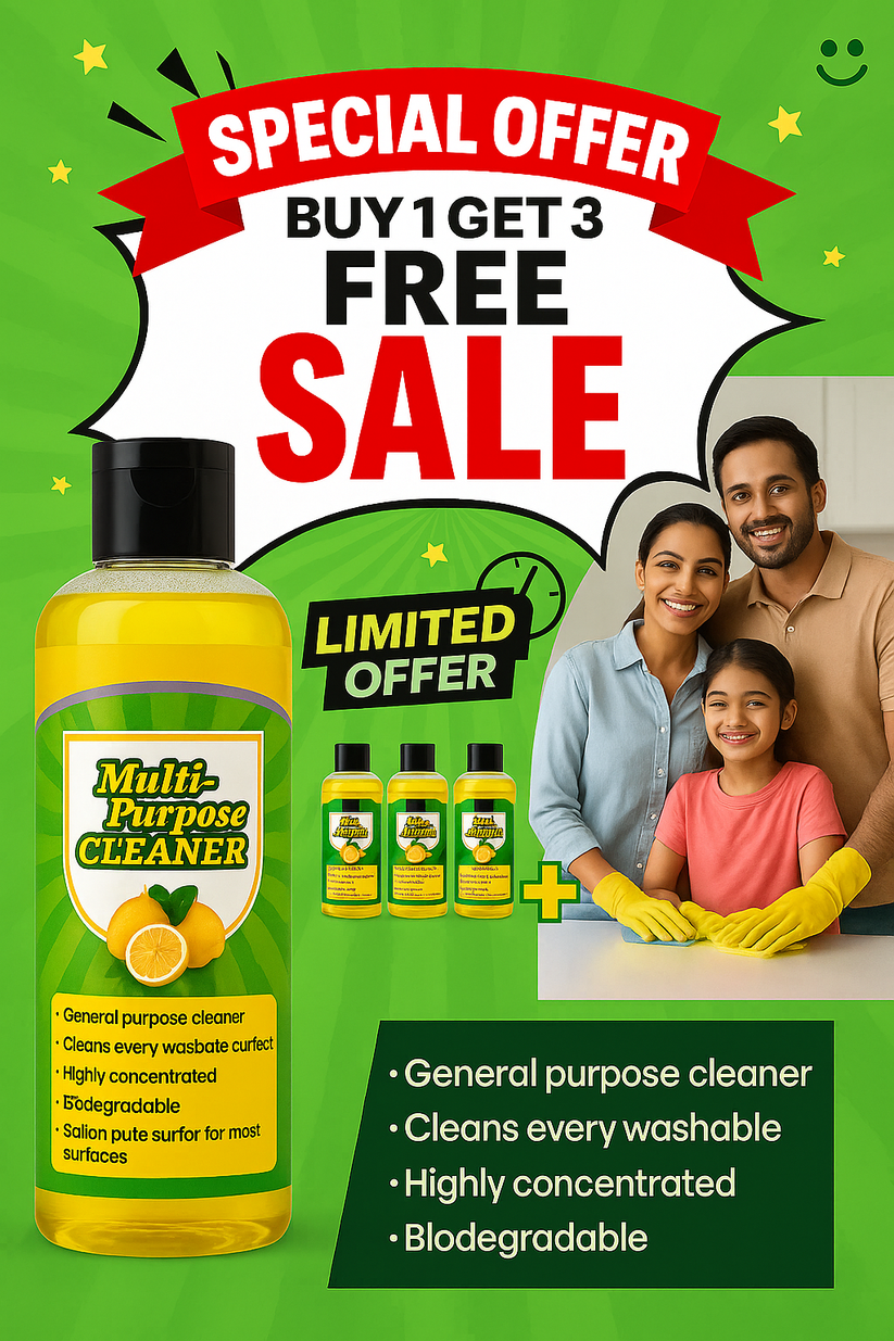 🧽 India’s #1 Cleaner – Buy 1 Get 3 FREE, Offer Ends Tonight! – Cleanora